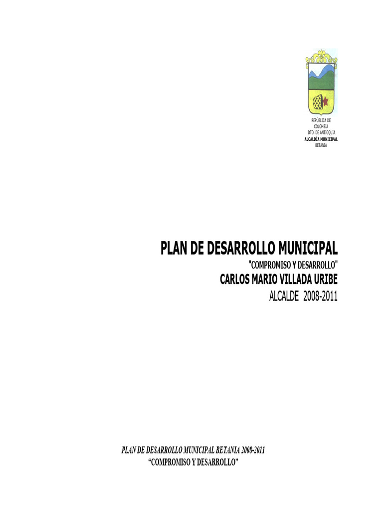 MODELO PLAN DE DESARROLLO | PDF | Economias