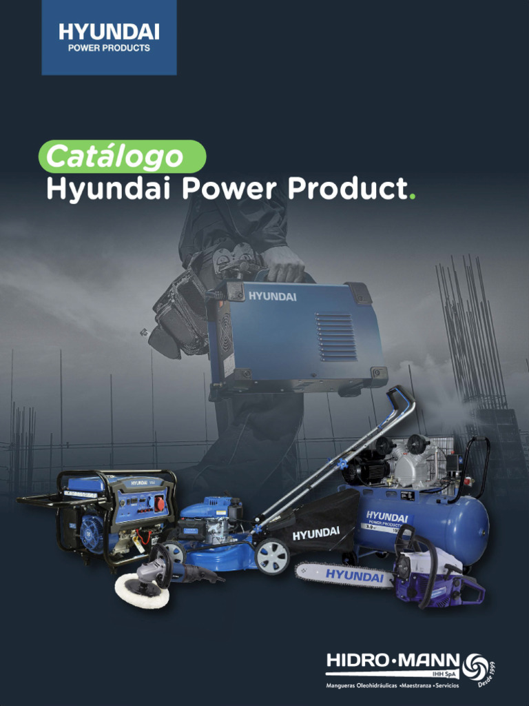 Catálogo Hyundai Hidro Mann | PDF | Generador eléctrico | Corriente alterna