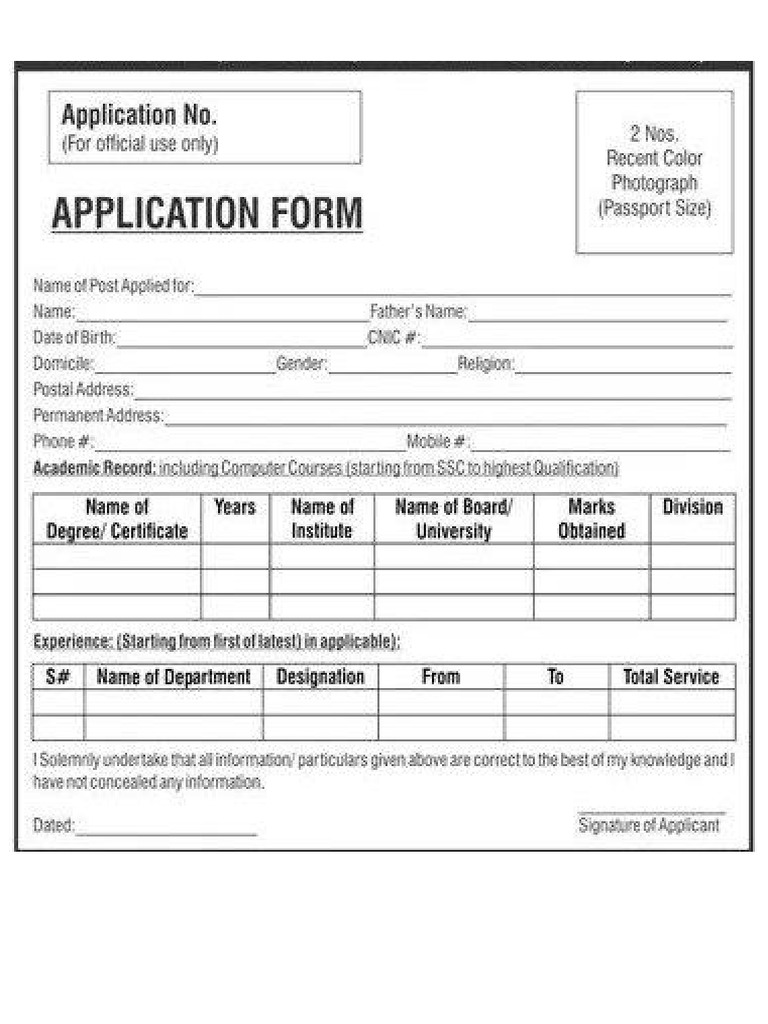 Application Form PAEC Atomic Energy Jobs 2022 in PO BOX 1 Isa Khel | PDF