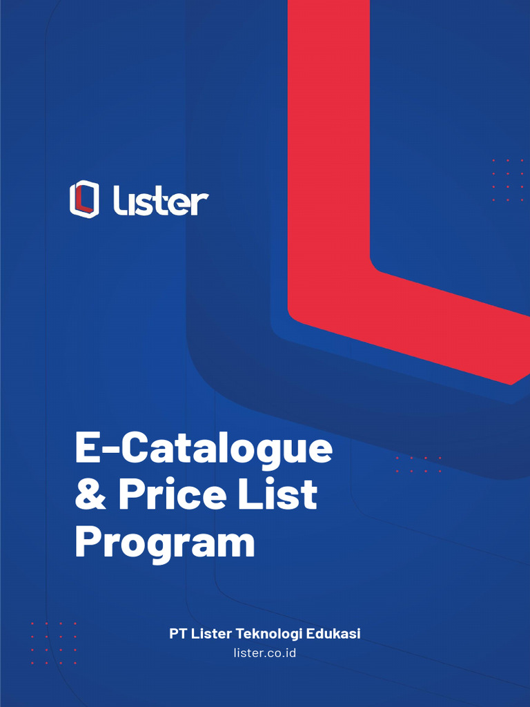 E-Catalogue & Price List Program Lister | PDF | Karier & Perkembangan ...