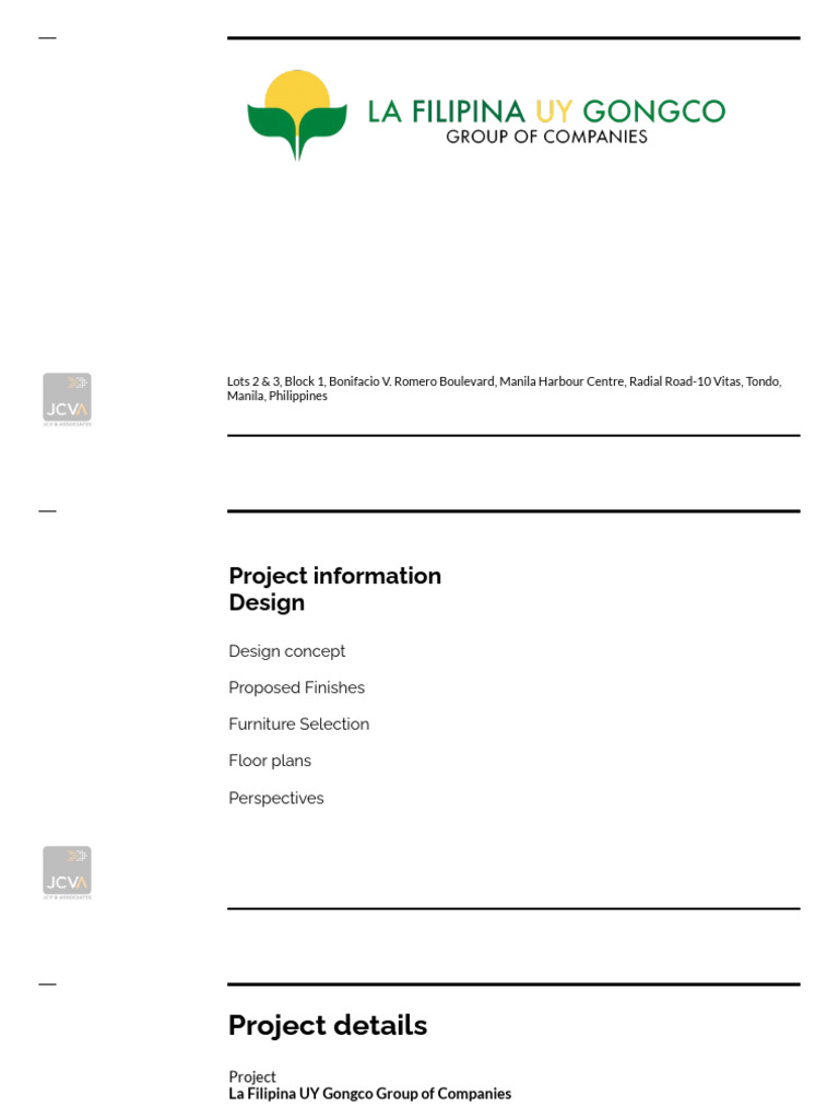 La Filipina Office Design Presentation | PDF | Chair