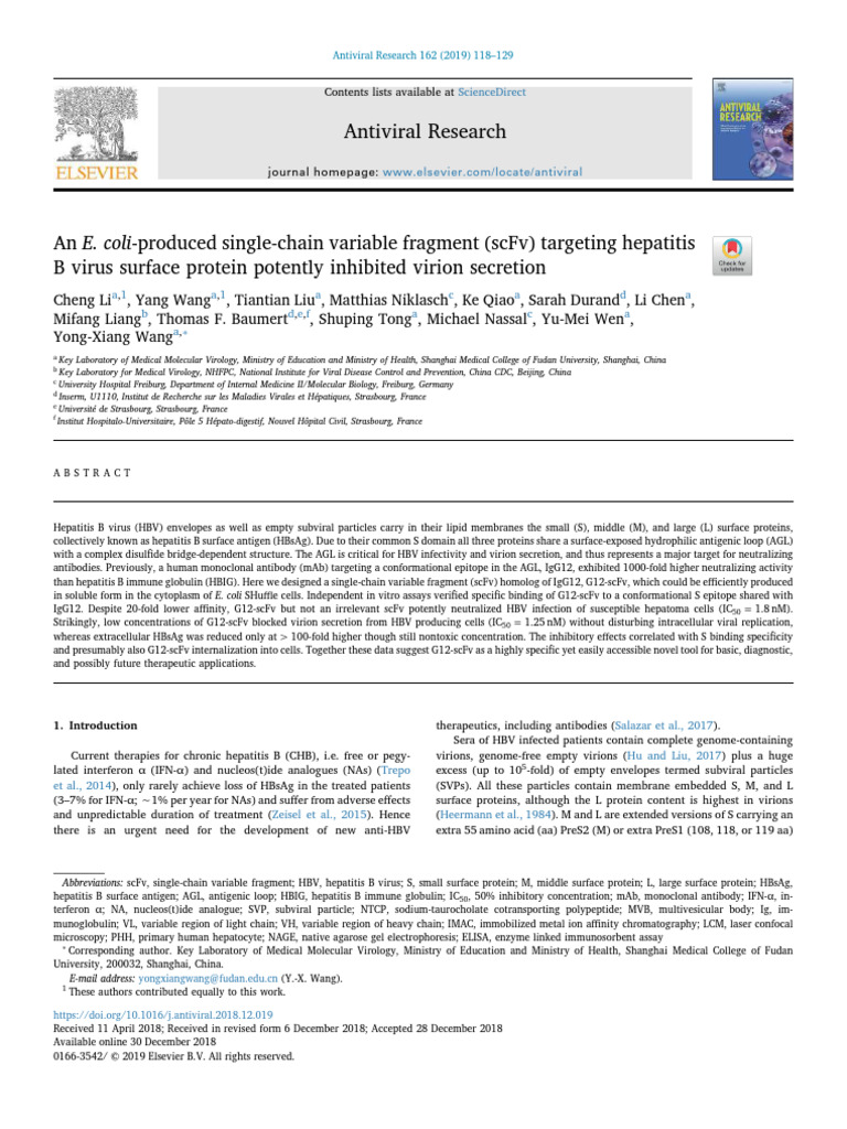 Li2018 Compressed | PDF | Virus | Antibody