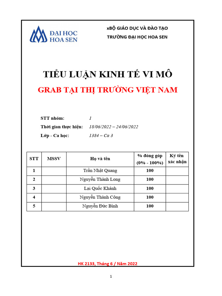 Bài Tiểu Luận KTVM | PDF