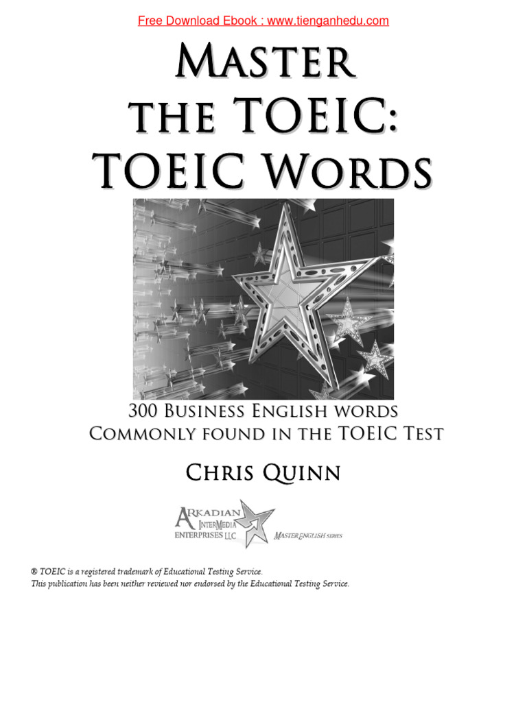Master the TOEIC Words | PDF | Mail | Auction