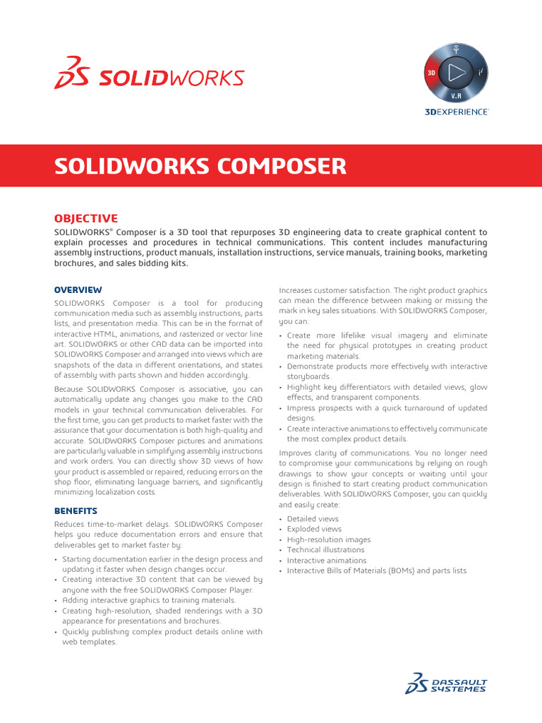 Solidworks Composer | PDF | 3 D Computer Graphics | Product Lifecycle