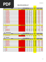 IWF Steel Dimensions and Weights Table | PDF