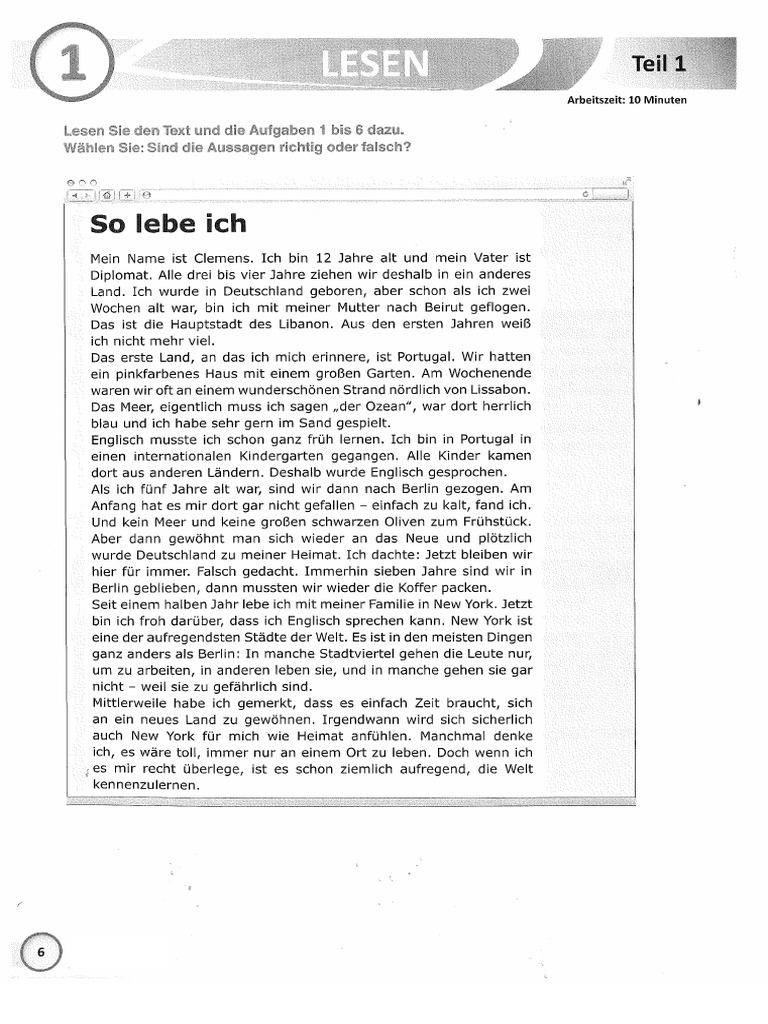 Lesen B1 | PDF