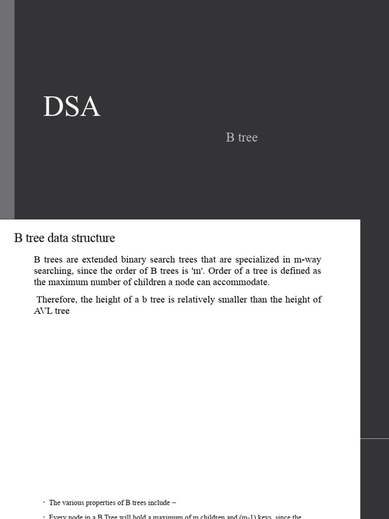 DSA _b_tree | PDF | Algorithms And Data Structures | Algorithms DSA _b_tree | PDF | Algorithms And Data Structures | Algorithms