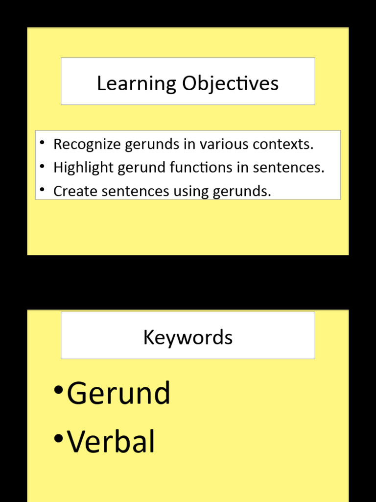32 Verbals PowerPoint 2019 | PDF | Verb | Part Of Speech