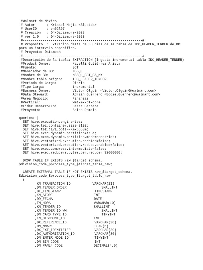 02 Inc MX BCT Hs Idc HDR TNDR Gcs To Raw | PDF | Computers