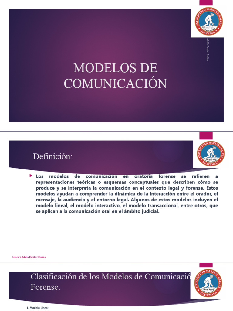 Modelos de Comunicaci N | PDF | Hablar en público | Comunicación