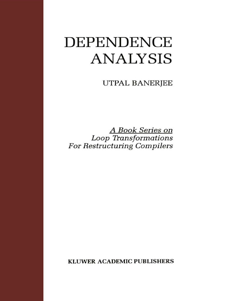 Dependence Analysis 1996 | PDF | Applied Mathematics | Mathematics