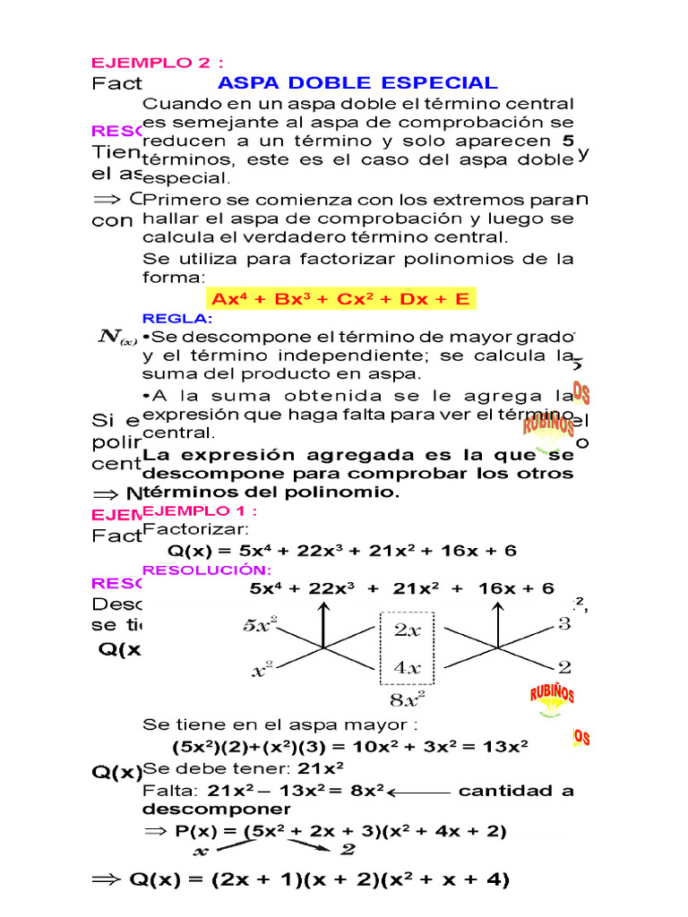 Aspa Doble Especial | PDF