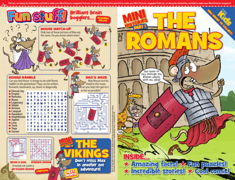Mini Histories Comic - Romans Page 1 | PDF