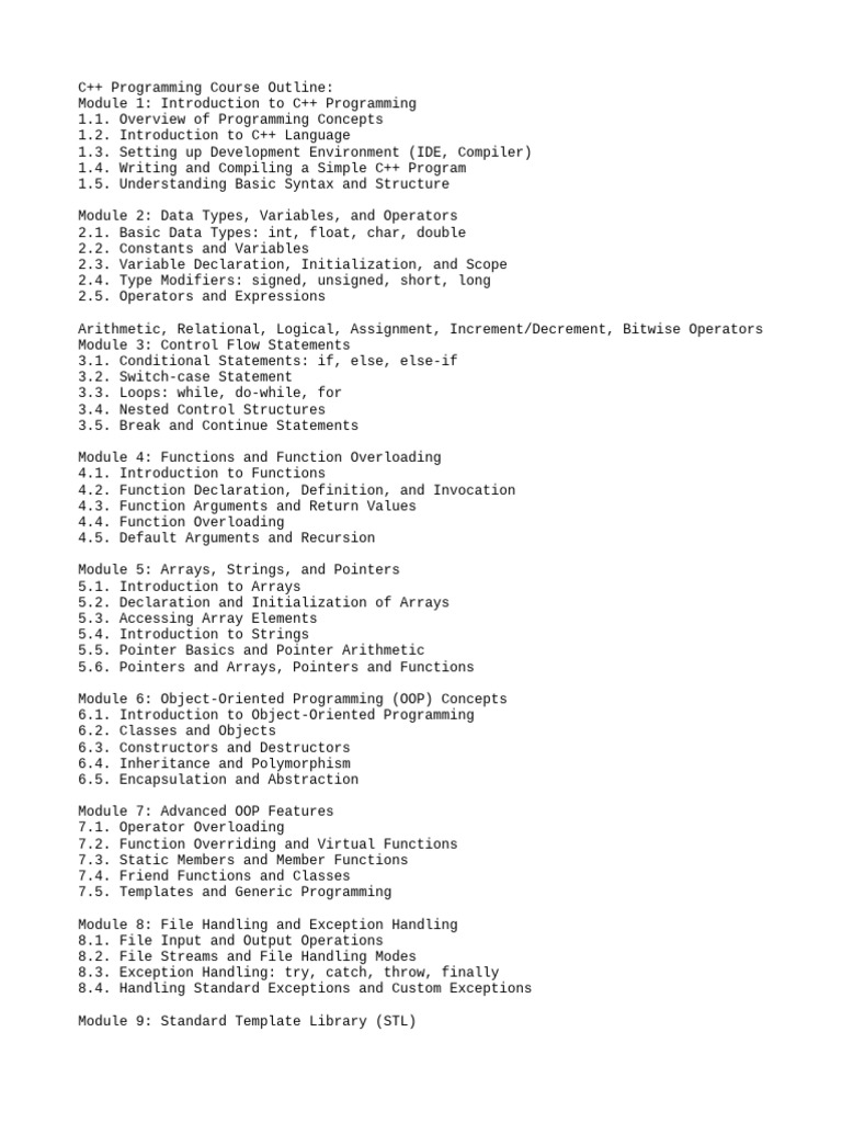 C+_ Roadmap | PDF | C++ | Pointer (Computer Programming)