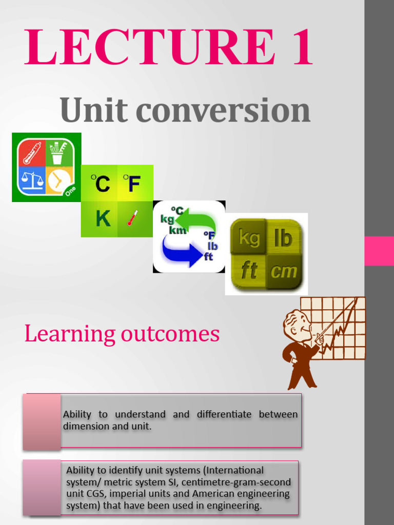 Lecture 1 - Unit Conversion | PDF | Mole (Unit) | Density