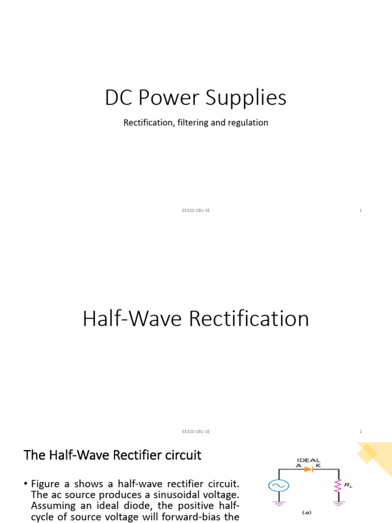 DC Power Supplies | Download Free PDF | Rectifier | Capacitor