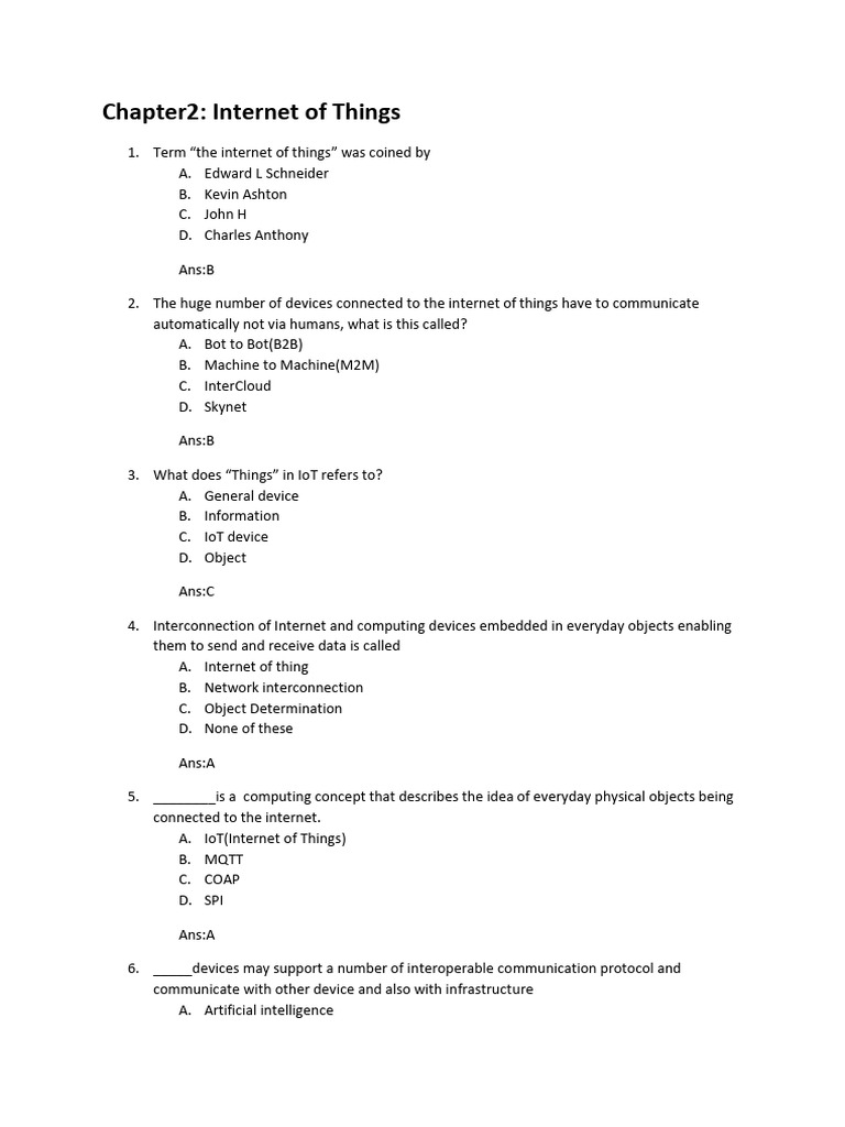 Ch2 ETI | PDF | Computer Network | Internet Of Things