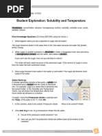 Solubility and Temperature: Answer Key | PDF | Science & Mathematics