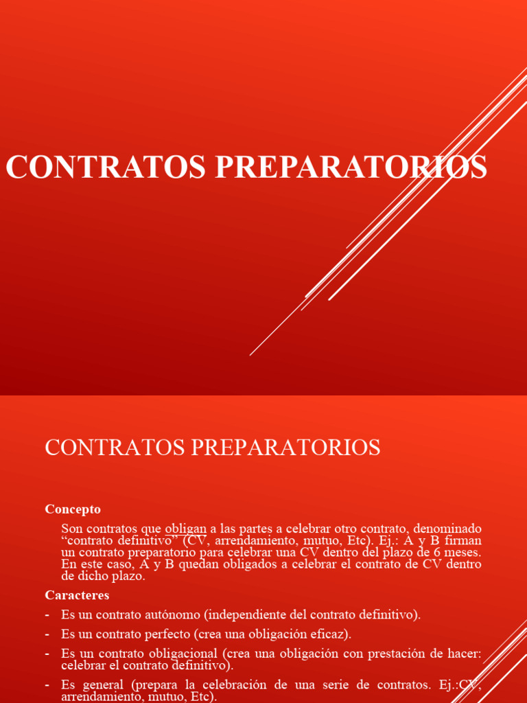 Leccion 7 - Contratos Preparatorios | PDF | Justicia | Crimen y violencia