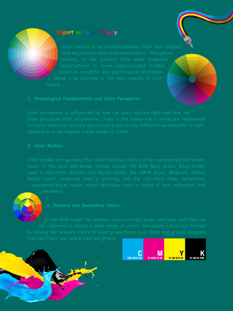 Report On Color Theory Pdf Color Rgb Color Model