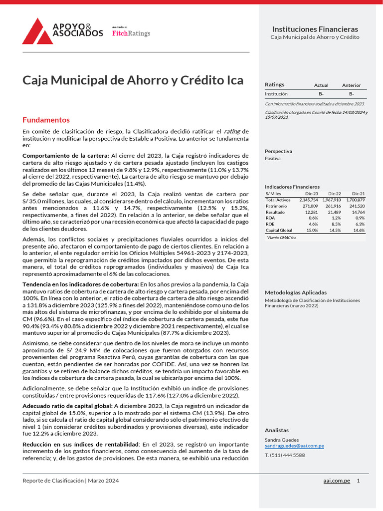 Cmac Ica Dic23 | PDF | Ahorro | Inflación