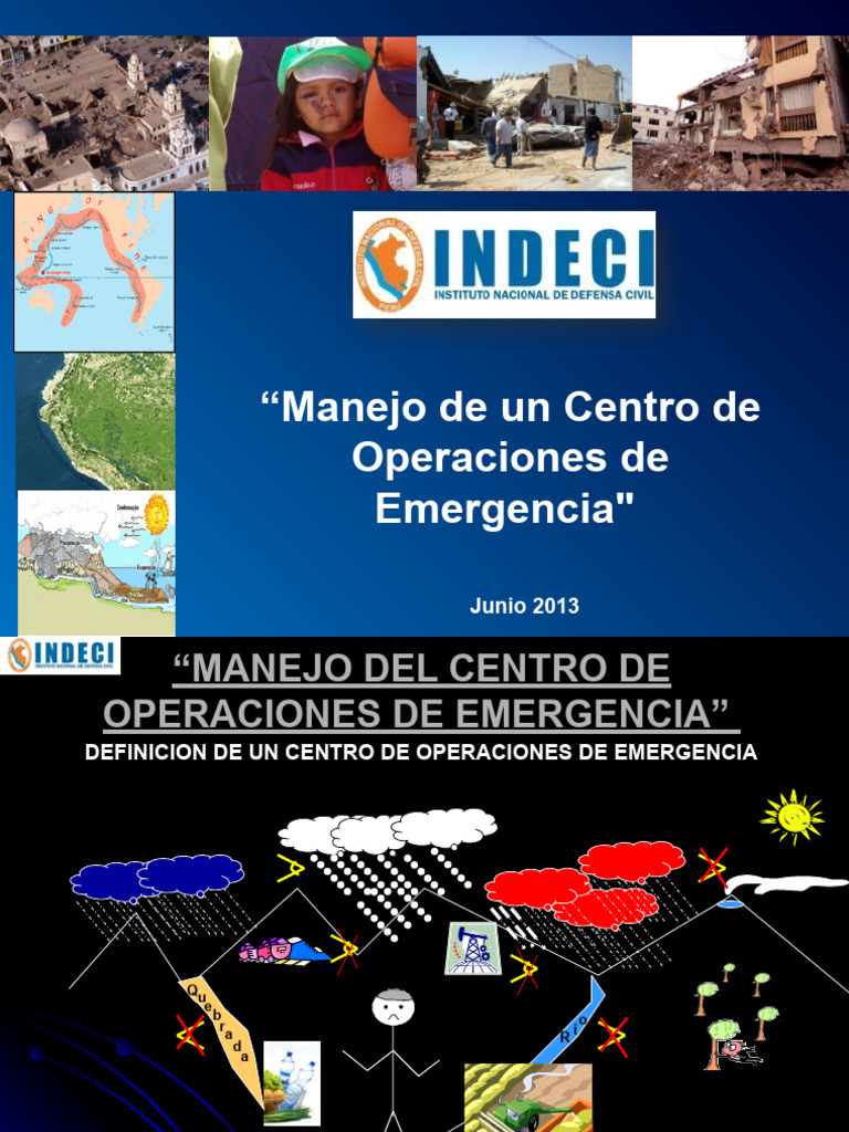 Exposición COE | PDF | Defensa Civil | Tecnología de información y comunicaciones