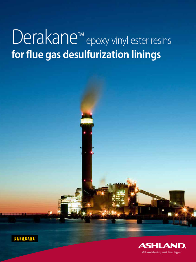 Derakane - Lining For Gas Desulfurization | PDF | Corrosion | Stainless ...