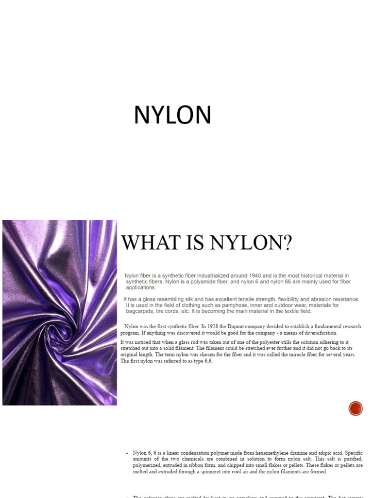 Understanding Nylon: Properties and Processes | PDF | Dye | Nylon