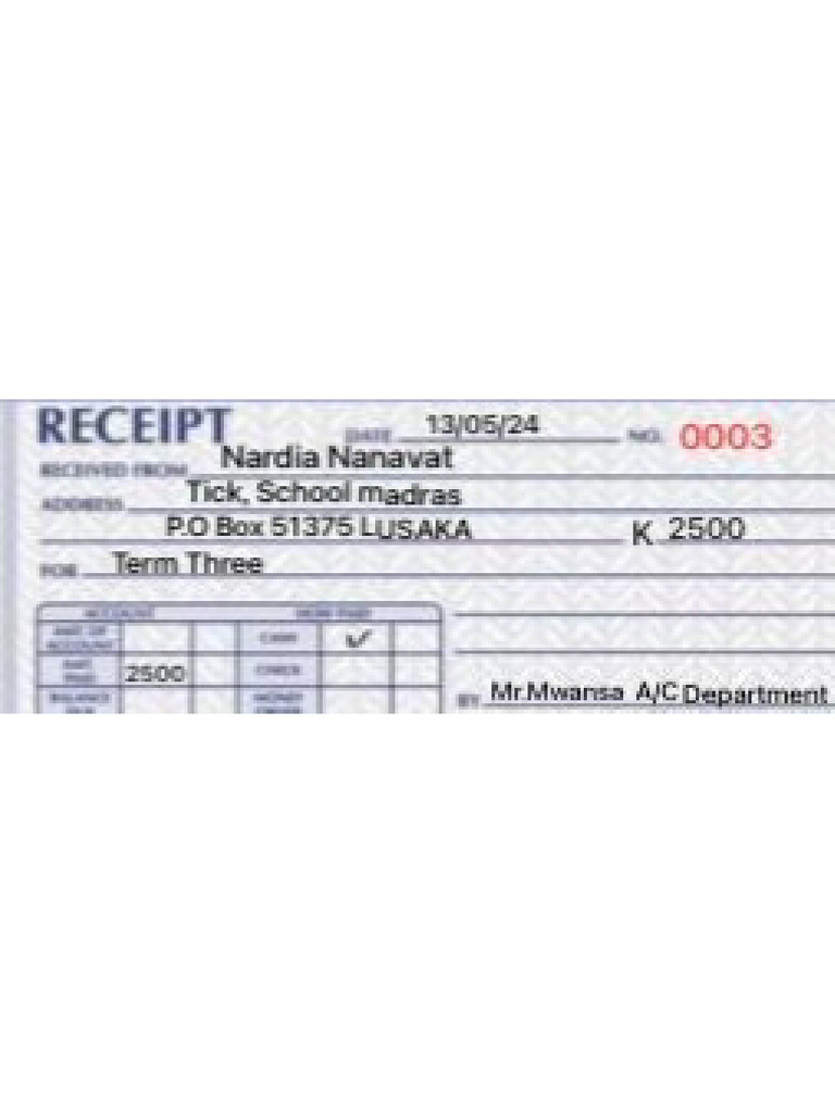 Nardia's Receipt | PDF