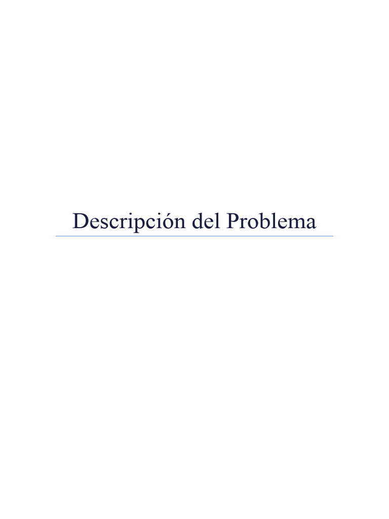 Descripción Del Problema | PDF | edificio