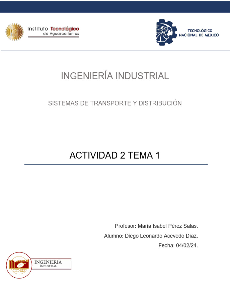 Actividad 3 T1 | PDF | Logística | Transporte