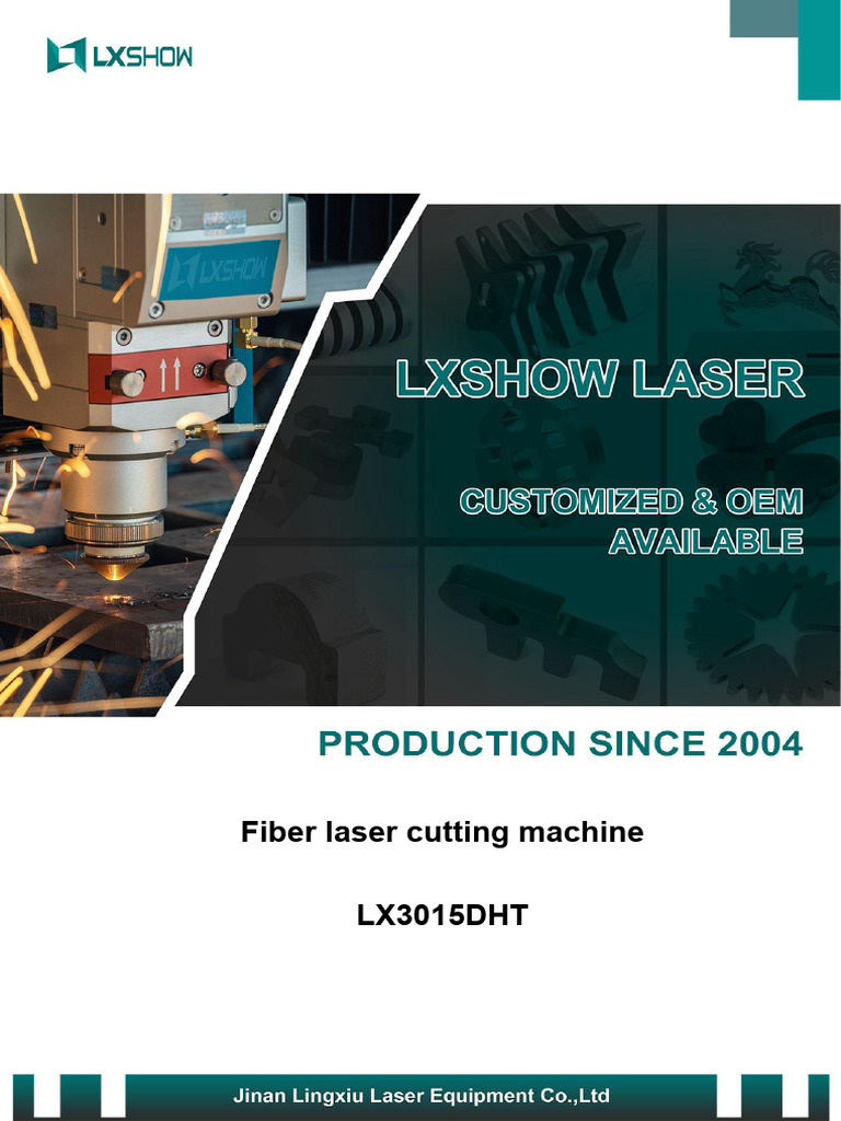 LX3015DHT+3000W+Au3tech 3723+Quotation+LXSHOW LASER | PDF | Mechanical Engineering