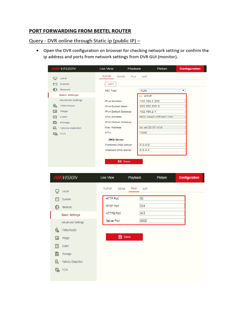 Port Forwarding From Beetel Router | PDF | Business