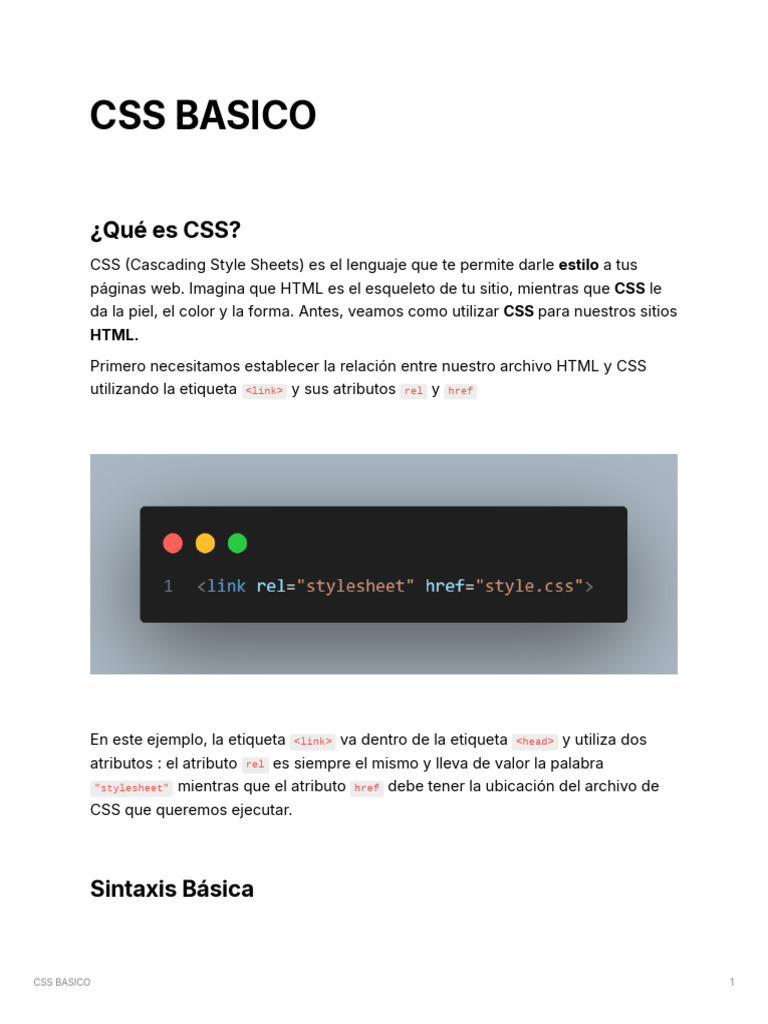 Css Basico | Descargar gratis PDF | HTML | Estándares web