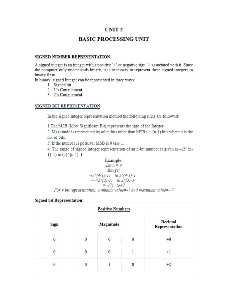 UNIT 2 Computer Organization | PDF | Central Processing Unit | Parallel ...