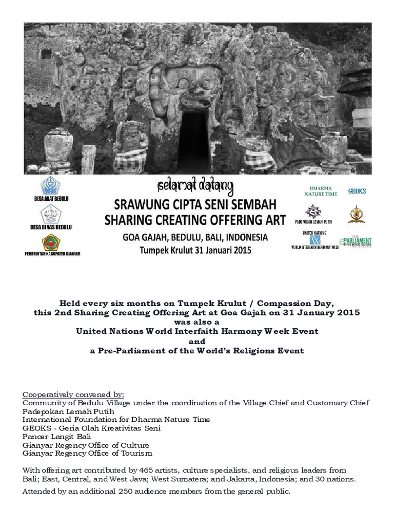 Srawung Cita Seni Sembah | PDF | Bali | Indonesia