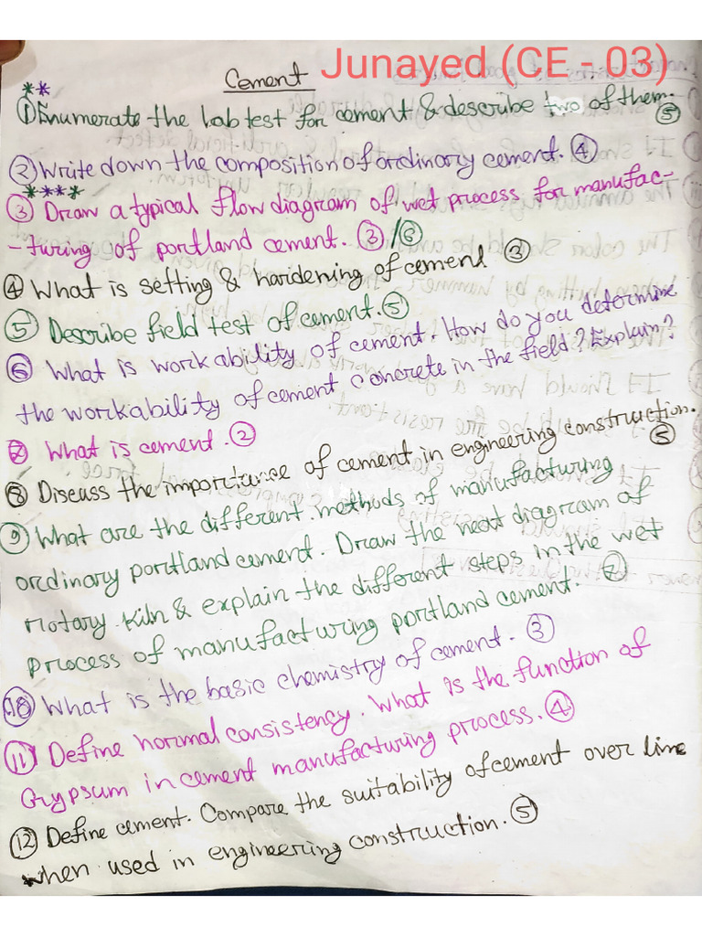 Cement by Junayed Mostafa | PDF