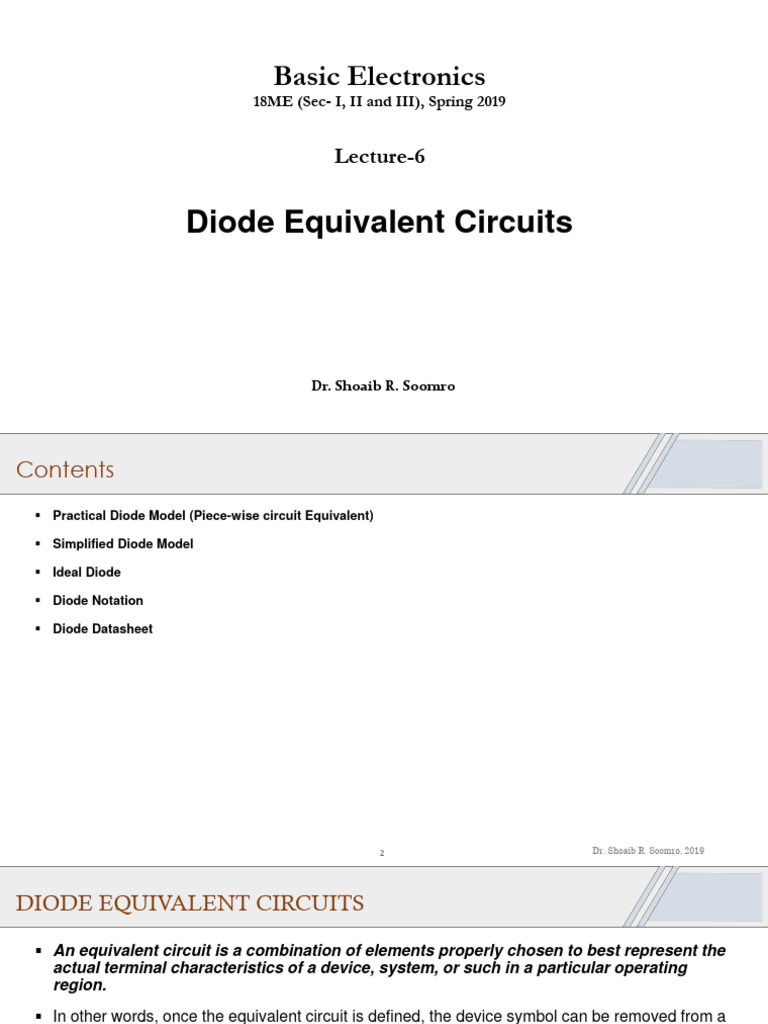 6- Diode Models | PDF