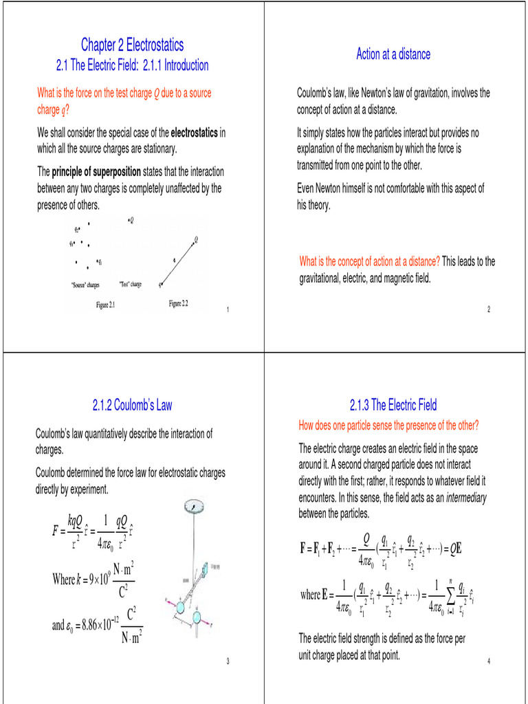 Electrostatics | PDF | Flux | Electrostatics