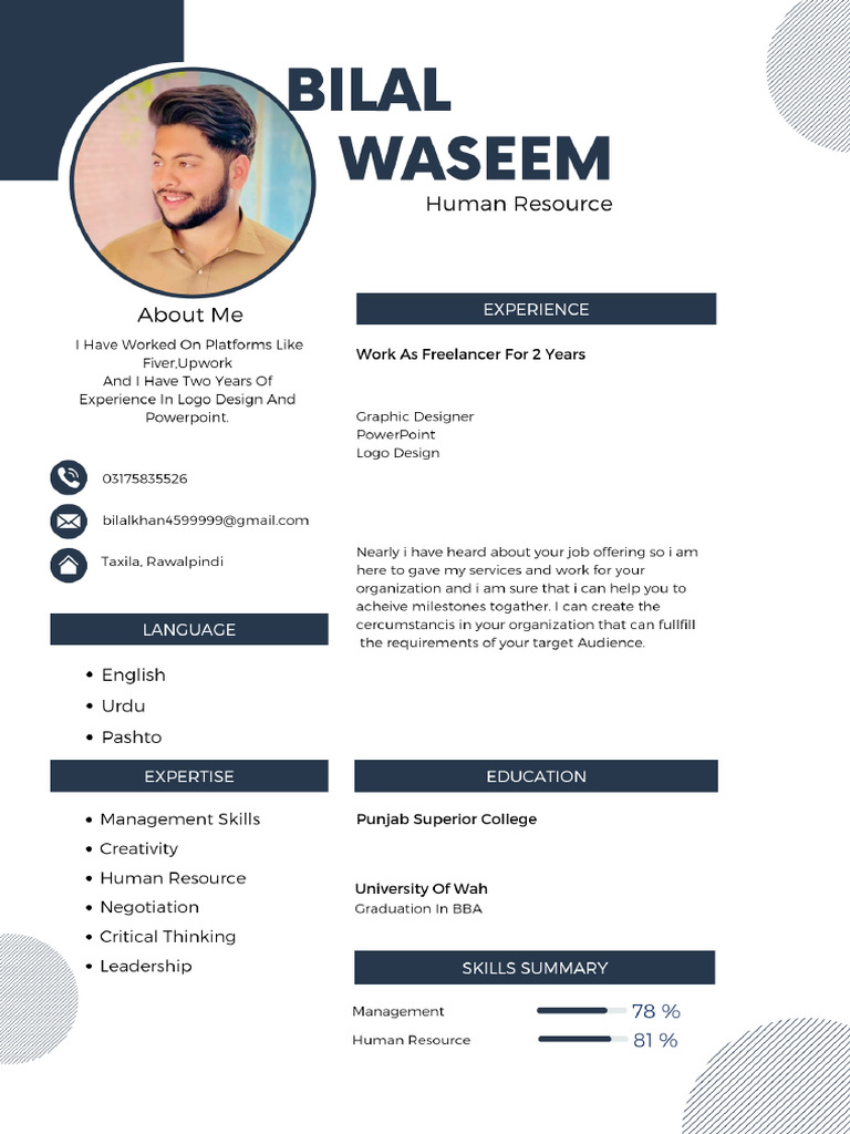 Bilal's Resume | PDF