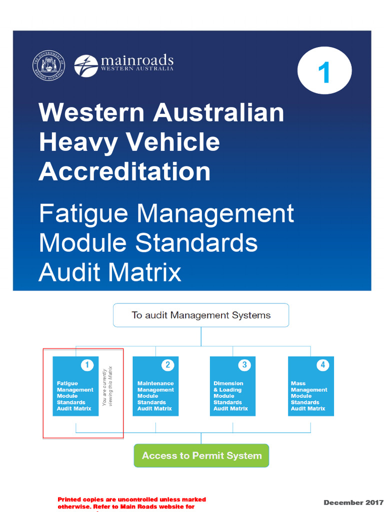 fatigue-management-module-audit-matrix | PDF | Audit | Regulatory Compliance