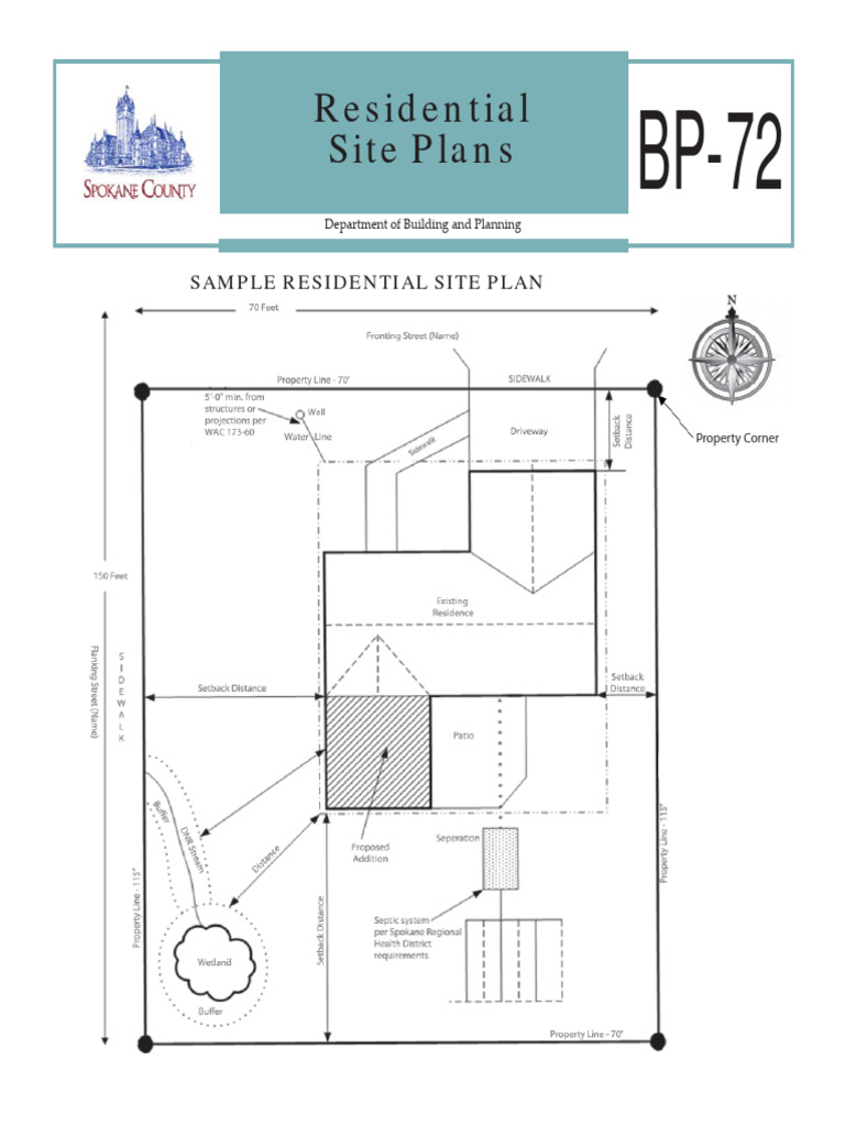 BP-72 Residential Site Plans PDF | PDF | Easement | Environmental Engineering