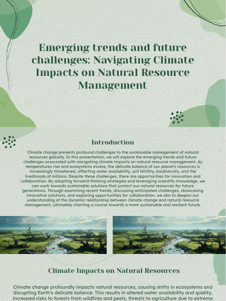 Slidesgo Adapting To Change Navigating Climate Impacts On Natural ...