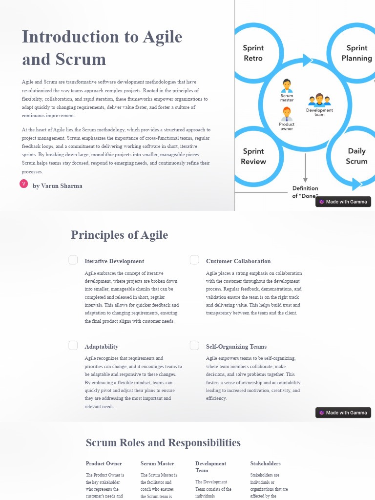 Introduction To Agile and Scrum | PDF | Scrum (Software Development ...