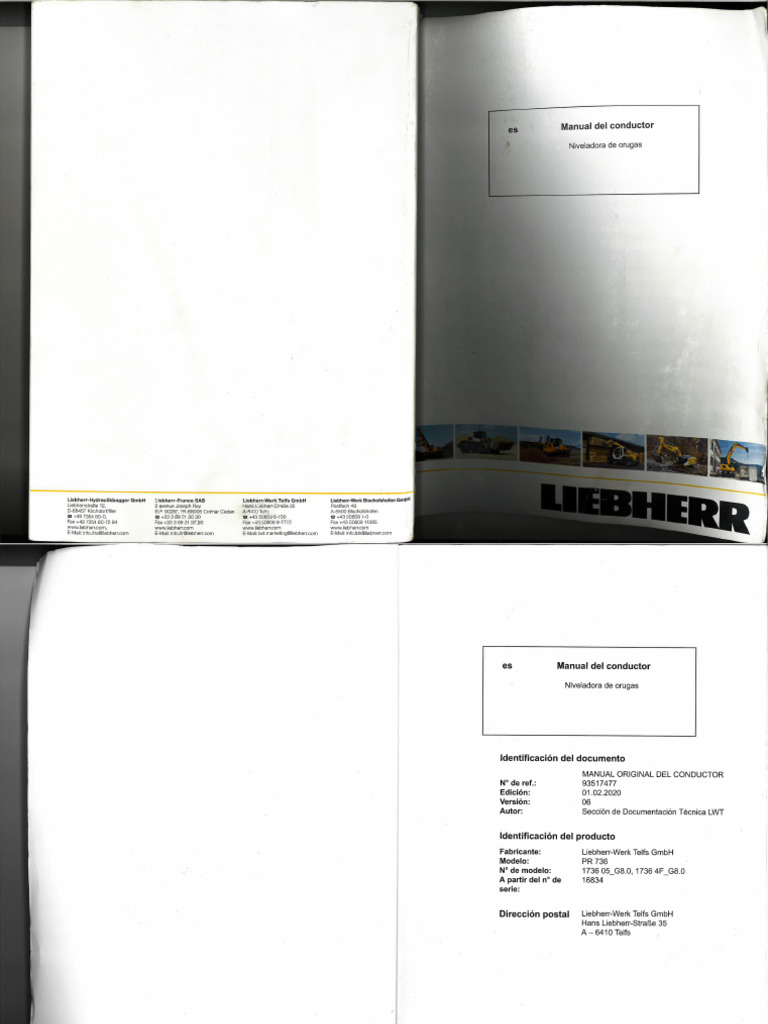 Manual Bulldozer Liebherr PR736 | PDF