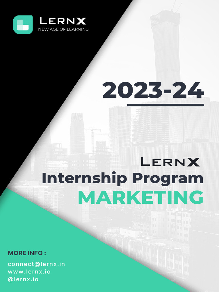 Lernx Internship Program - Marketing | PDF | Analytics | Social Media