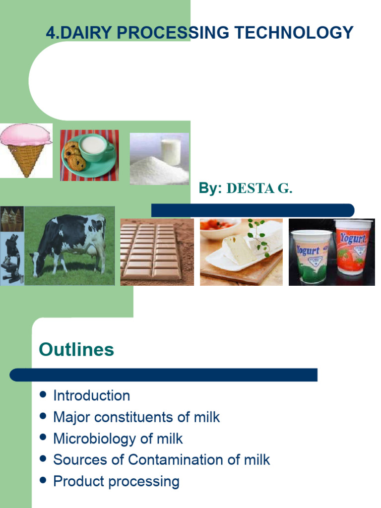 Dairy Processing Technology Overview | PDF | Milk | Yogurt