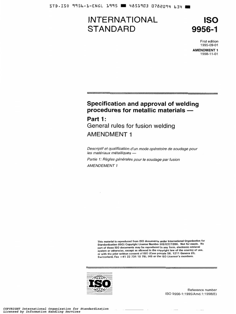Iso 9956 1 | Download Free PDF | Welding | Construction