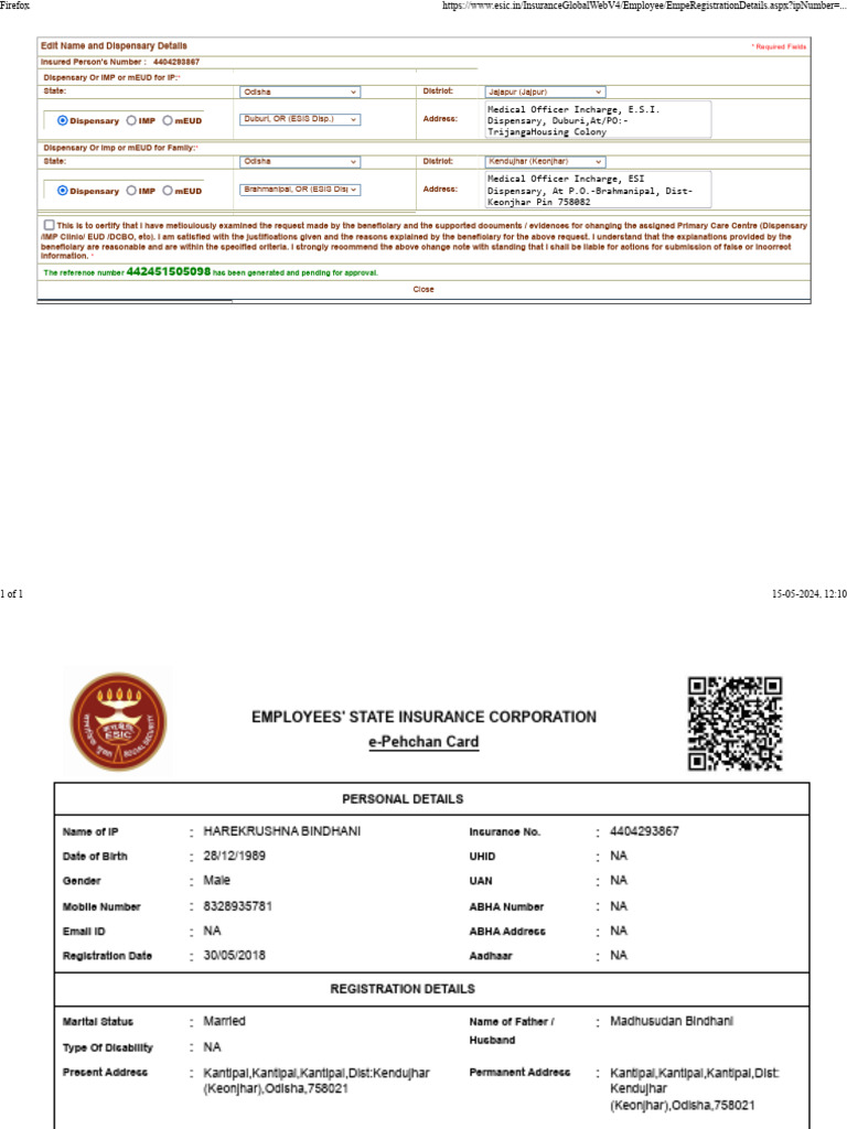 Harekrishna Esic No | PDF | Social Programs